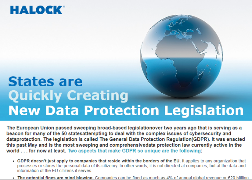 States Are Quickly Creating New Data Protection Legislation states-are-quickly-creating-new-data-protection-legislation